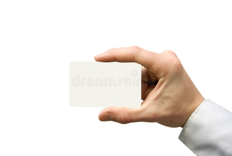 Card in a hand stock image. Image of businessman, exhibition - 3689043