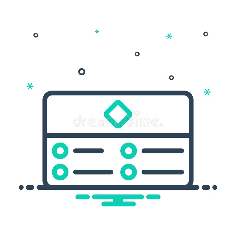 Mix Icon for Business Card, Corporation and Card Stock Vector ...