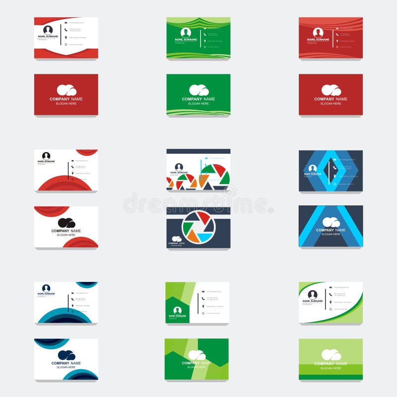 Business Card Logo Template Stock Vector - Illustration of identity ...