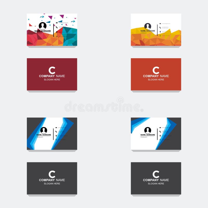 Business Card Logo Template Stock Illustration - Illustration of badge ...