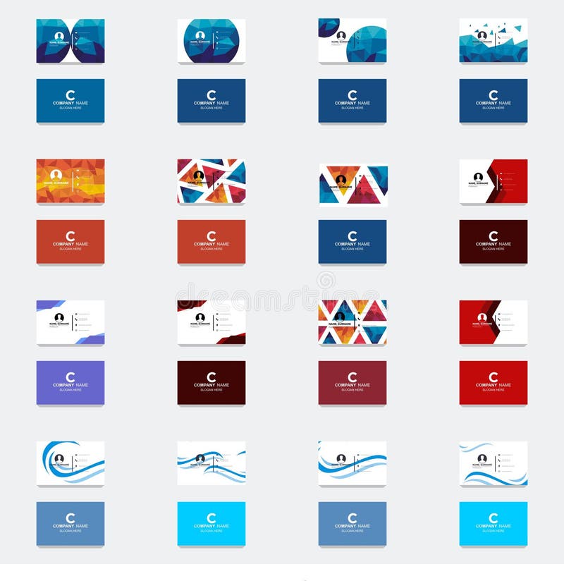 Business Card Logo Template Stock Illustration - Illustration of ...