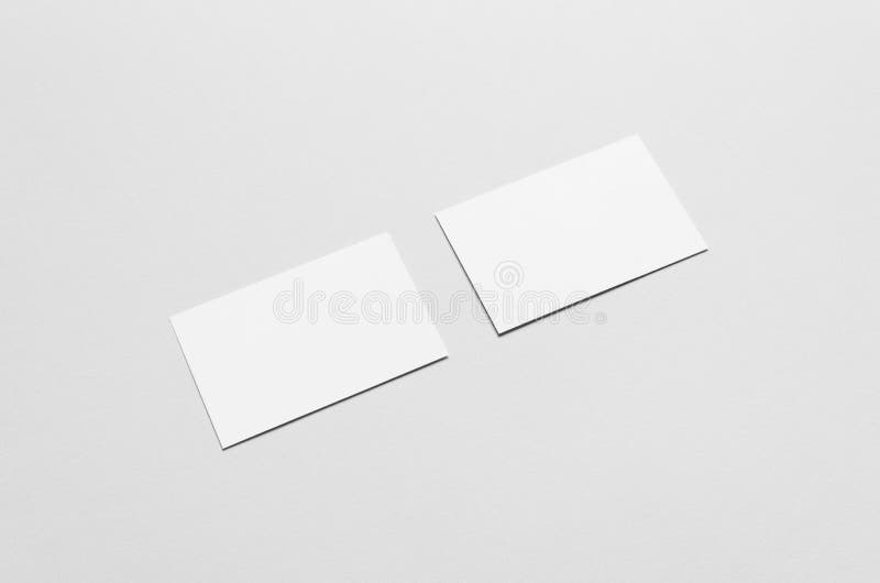 Business Card Mock-Up (85x55mm) - Two Cards Stock Photo - Image of ...