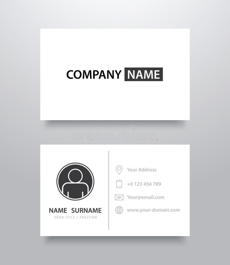 Business card mockup stock vector. Illustration of business - 69572641