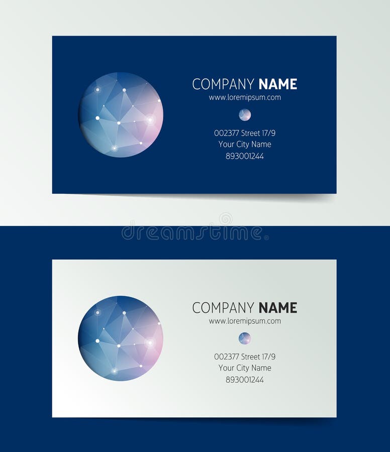 Business Card. Modern Simple Dark and White Clean Minimalistic Template ...