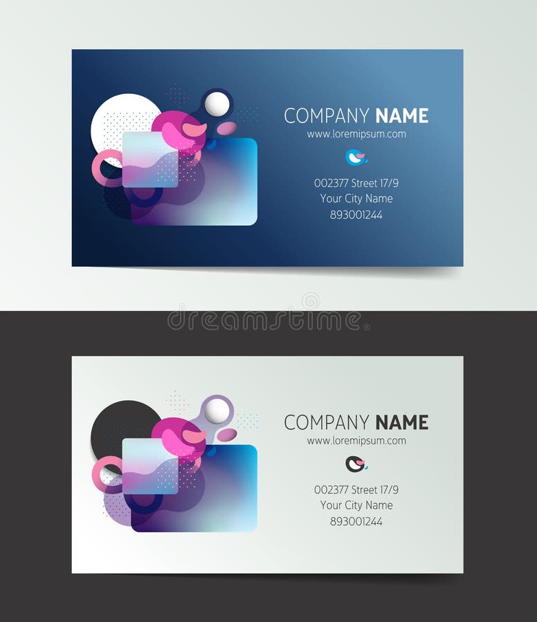 Business Card. Modern Simple Dark and White Clean Minimalistic Template ...
