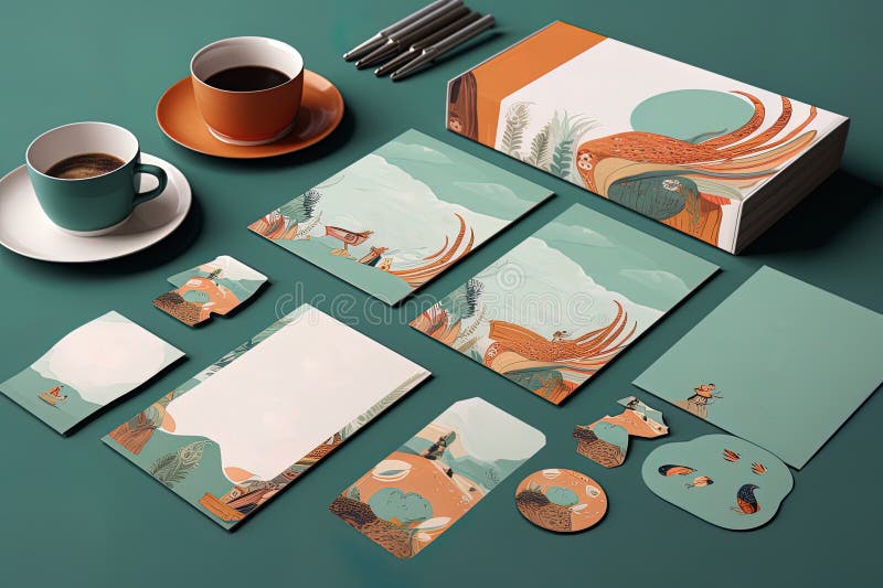 Business Card and Packaging Mock Up Design with Whimsical and Memorable ...