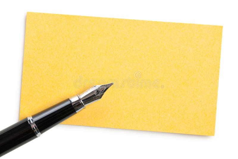 Business card and pen stock image. Image of organizer - 16554057