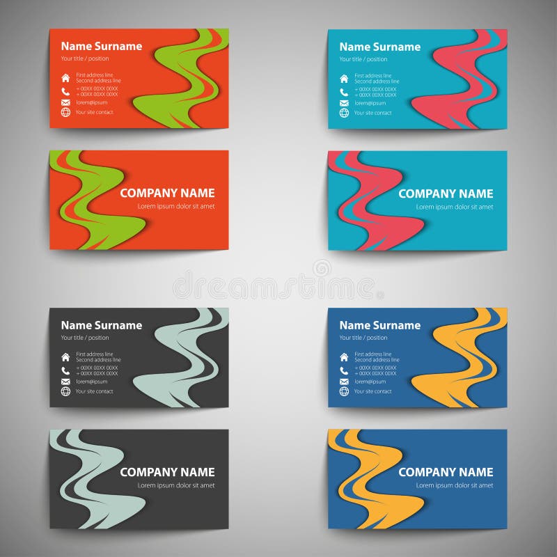 Simple Business Card Stock Illustrations – 267,841 Simple Business Card ...