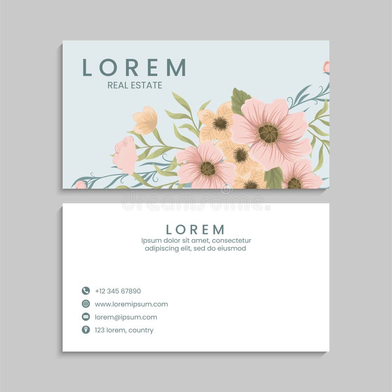 Business Card Set. Vector Illustration. EPS10. Template Stock Vector ...