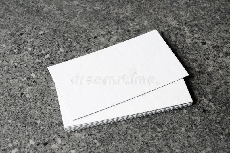 Business Card on Stone Background. Stock Photo - Image of contact ...