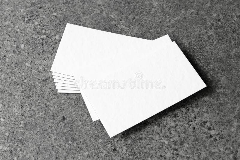 Business Card on Stone Background. Stock Image - Image of concept ...