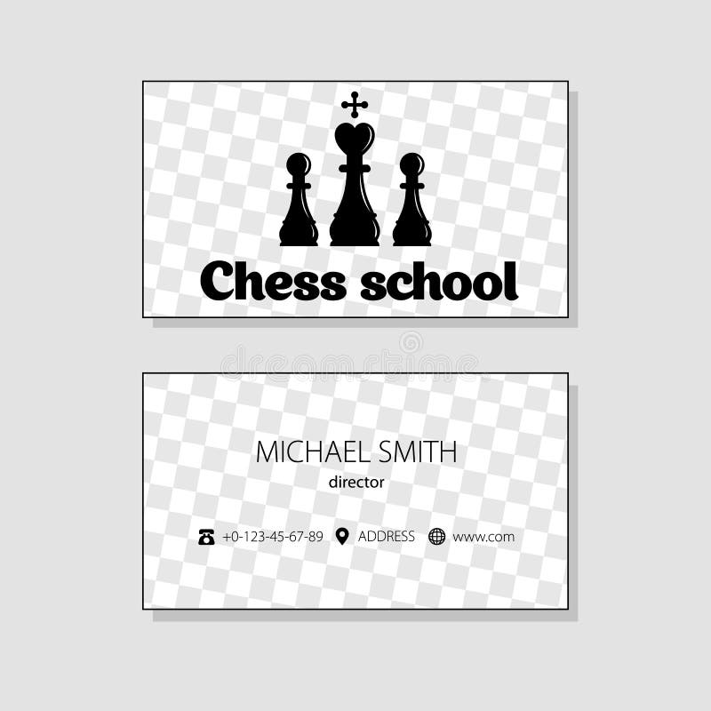 Business Card Template. Chess Icon Stock Vector - Illustration of icon ...