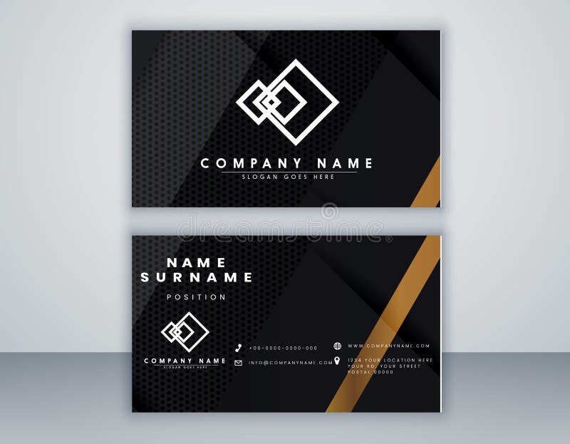Business Card Template Concept Design Modern Editorial Photography ...