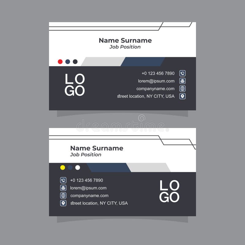Business Card Template . Corporate Business Card, Name Card Template ...