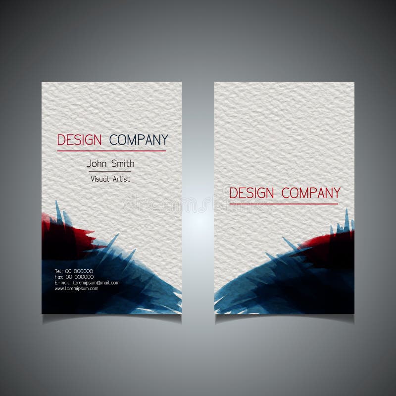 Business Card Template with an Elegant Design Stock Vector ...