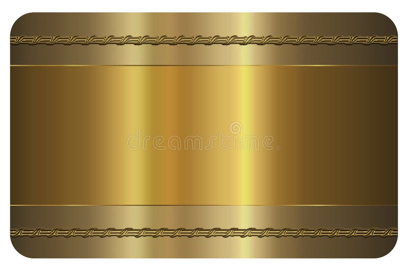 Business Card Template. Gold Card. Stock Illustration - Illustration of ...