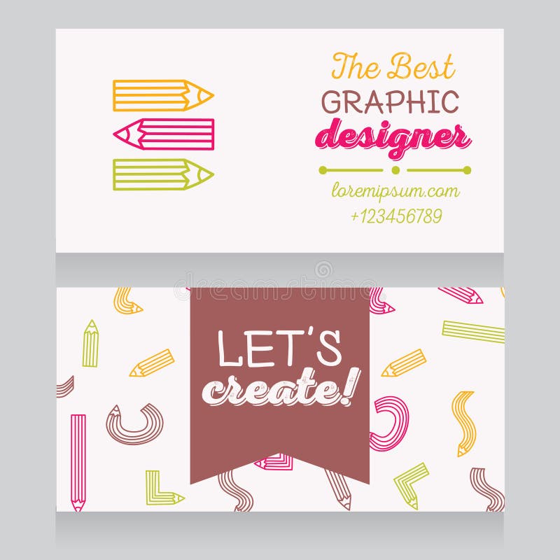Business Card Template for Graphic Designer or for Art Therapist/art ...