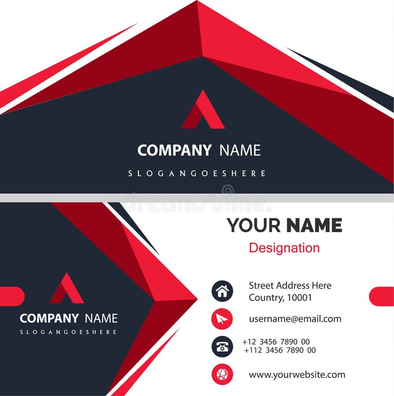 Business Card Template. Industrial Design Model. Stock Vector ...