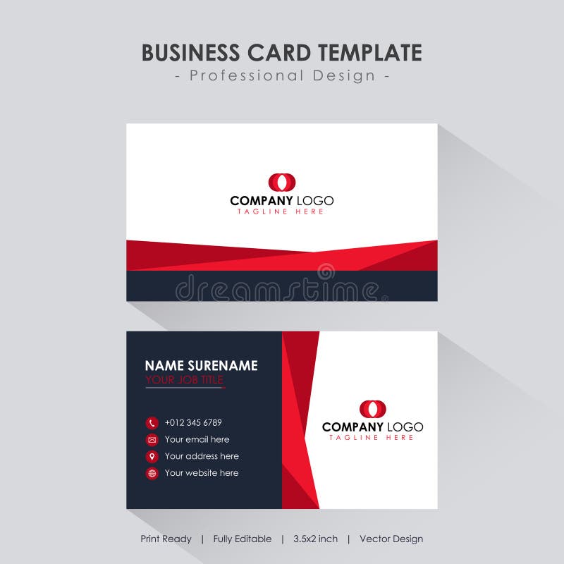 Business Card Template. New Colourful Business Card Design. Vector ...