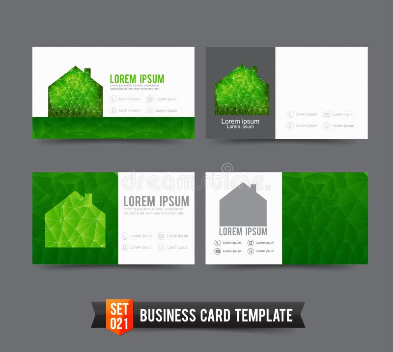 Business Card template set stock vector. Illustration of concept - 54326089