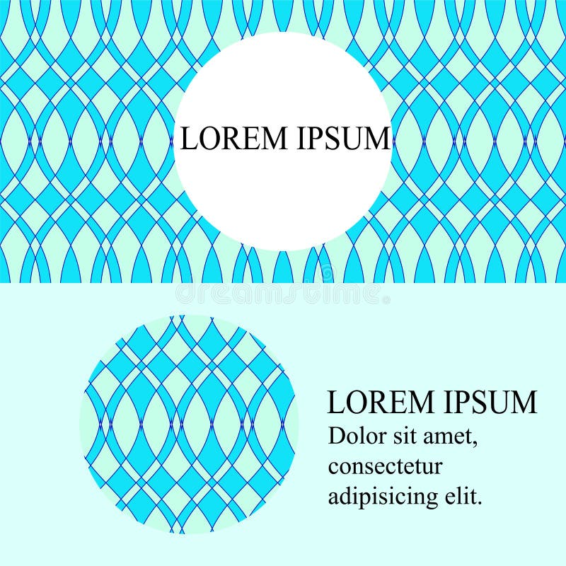 Business Card Template. Wave Pattern Stock Vector - Illustration of ...