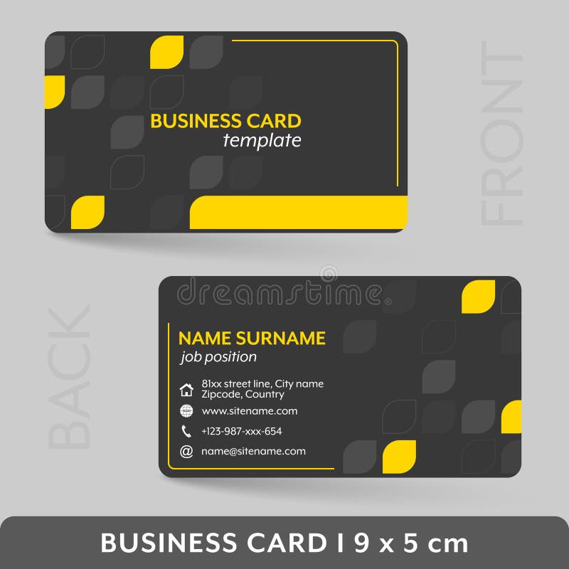 Business Card Template for Your Corporate or Personal Presentation ...
