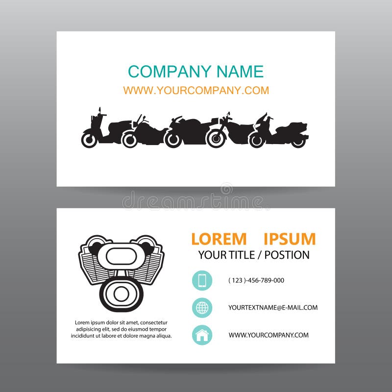 Business Card Vector Background,Motorcycle Showrooms Stock Vector ...