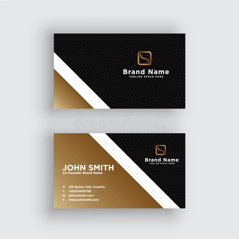 Business Card. Vector. Exclusive and Modern Design Stock Vector ...