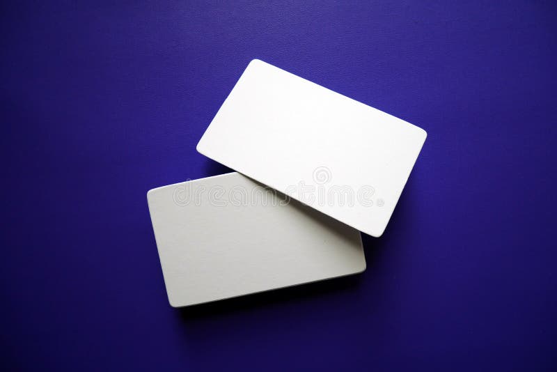 Business Cards, Blank White Corporate Identity Mockup Stock Image ...