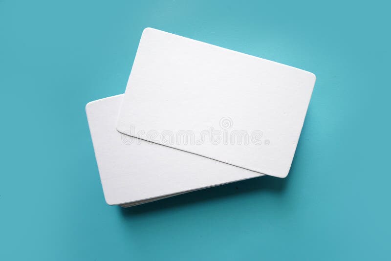 Business Cards, Blank White Corporate Identity Mockup Stock Image ...