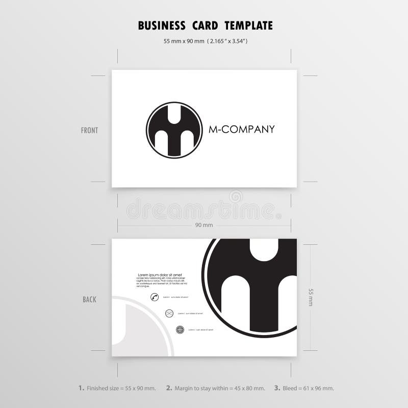 Business Cards Design Template. Name Cards Symbol Stock Vector ...