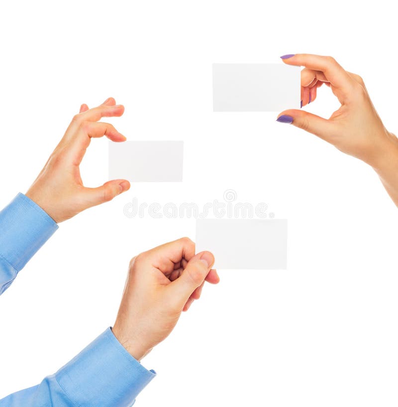Business Man Hands Handling Cards with Push Pull Words Stock Image ...