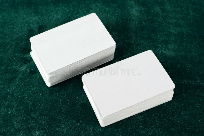 Business Cards with Rounded Corners Stock Image - Image of empty ...