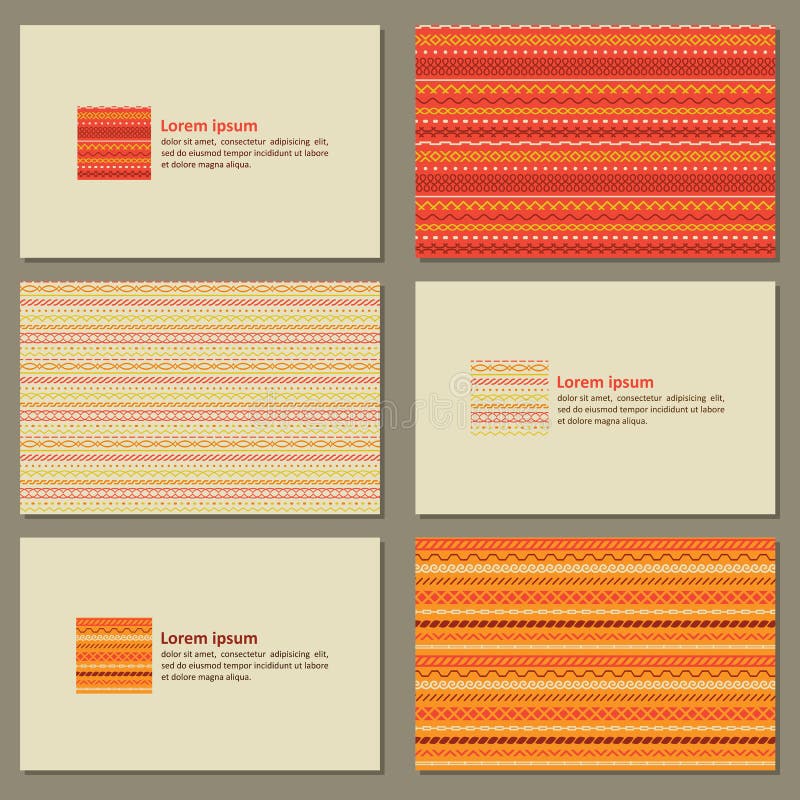 Business cards stock vector. Illustration of embroidery - 60396262