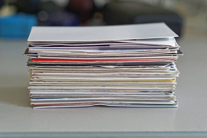 Business cards stack stock photo. Image of business - 199303618