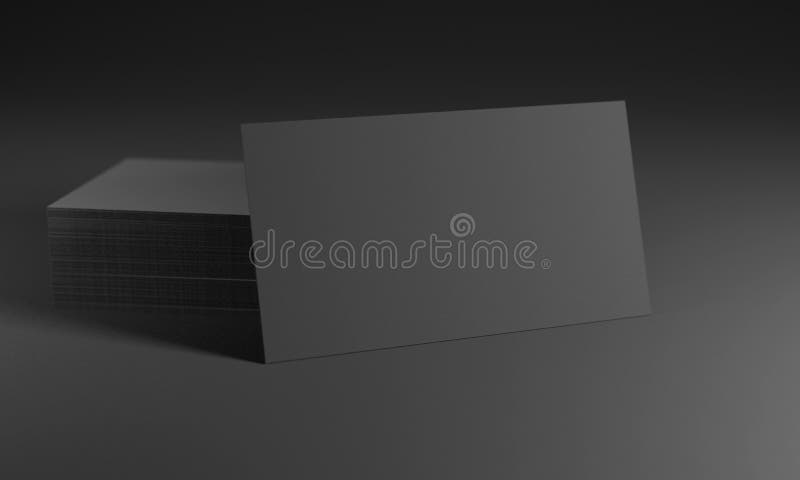 Business Cards Template for Branding Identity. 3D Render. Stock ...