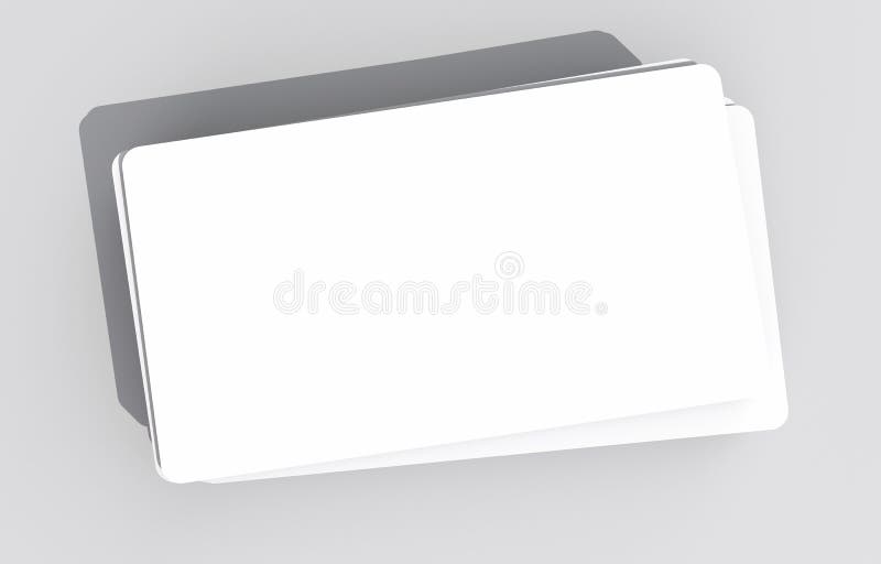 Business Cards Top View stock illustration. Illustration of mirroring ...