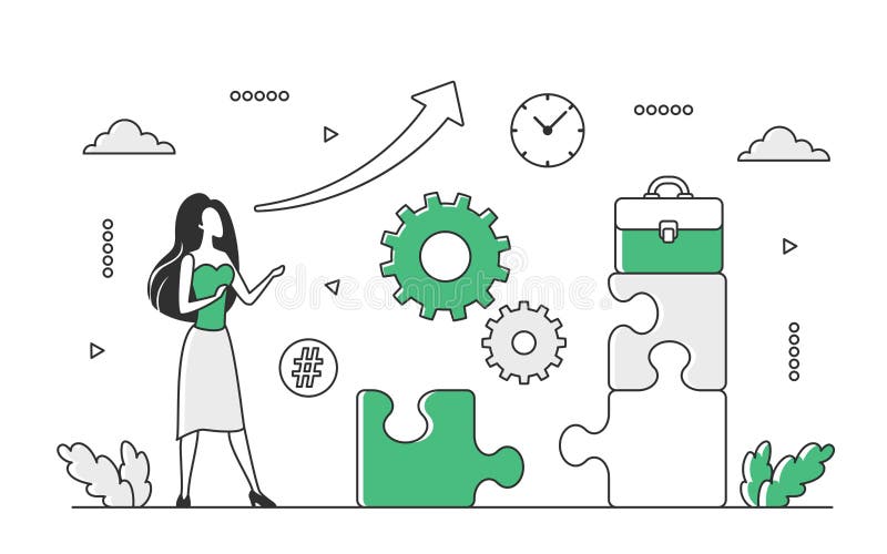 Business Career Evolution and Development Stock Vector - Illustration ...