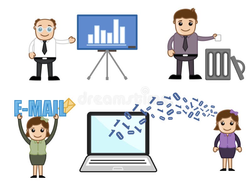 Business Conceptual Cartoon Graphics Stock Vector - Illustration of ...