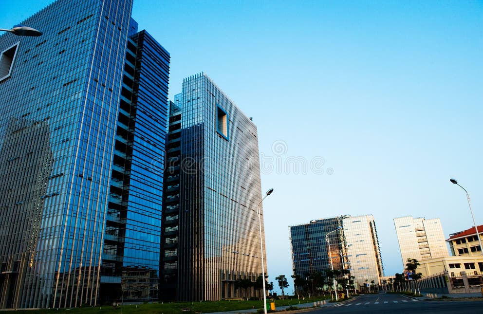 Business center stock image. Image of edifice, commercial - 15110811