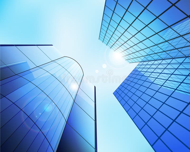 Business Center. Vector Illustration Stock Vector - Illustration of ...