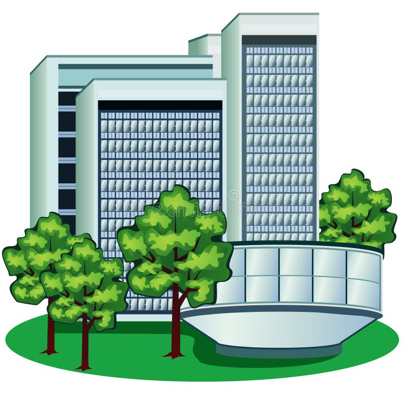Business center stock illustration. Illustration of center - 20039741
