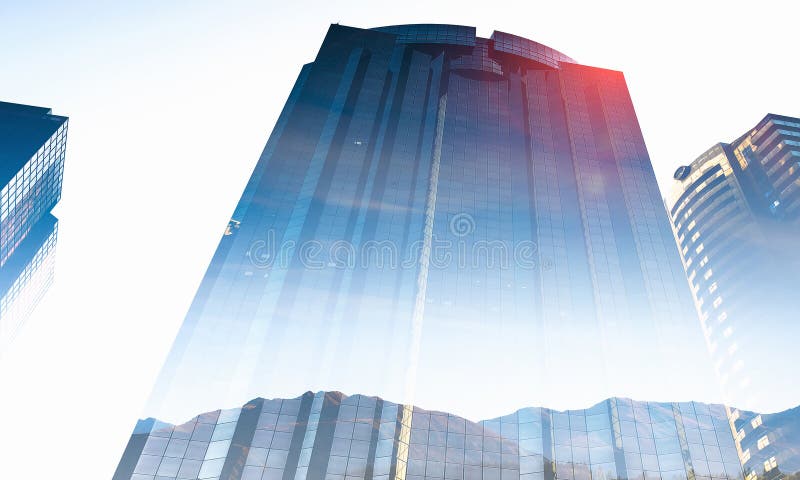 Business center background stock illustration. Illustration of city ...