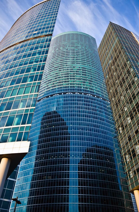 Business center buildings stock image. Image of modern - 7565137