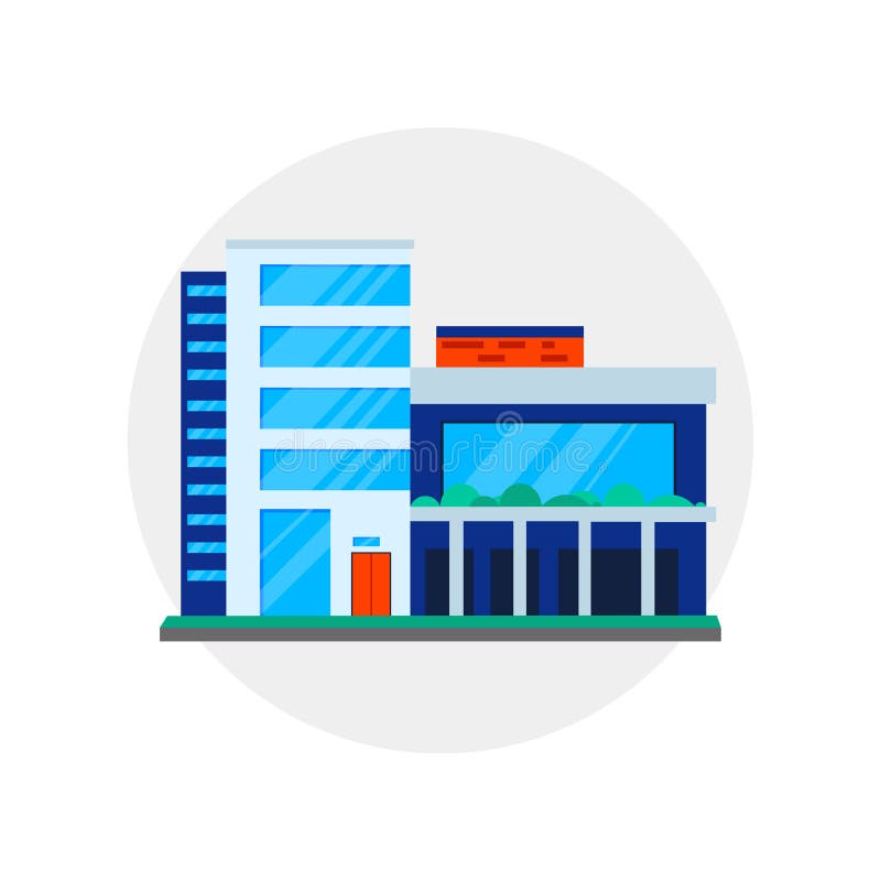 Business Center Clipart. Business Center Isolated Flat Vector Clipart ...