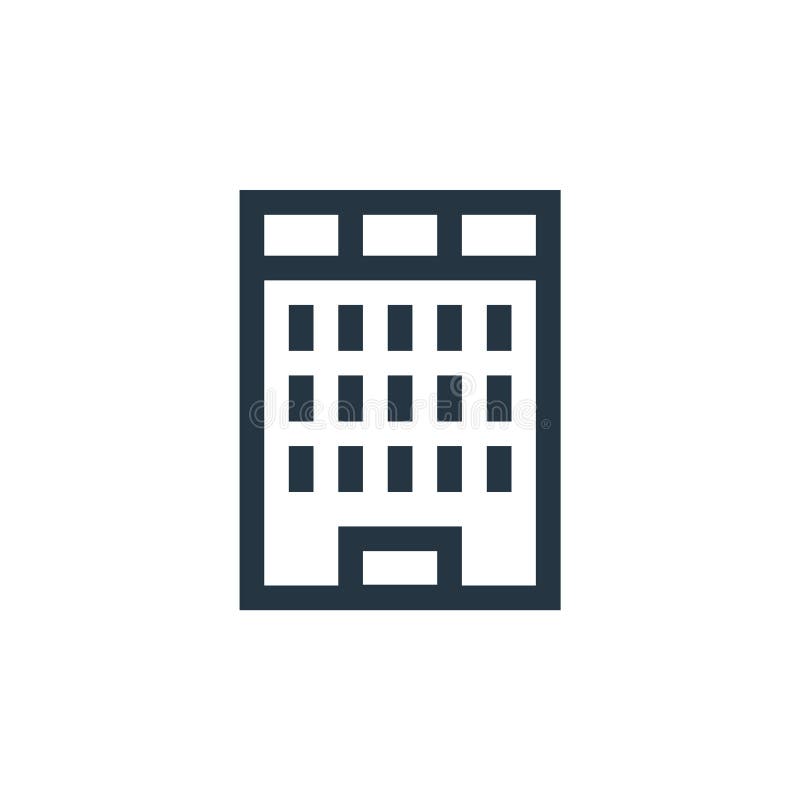 Business Center Vector Icon. Business Center Editable Stroke Stock ...