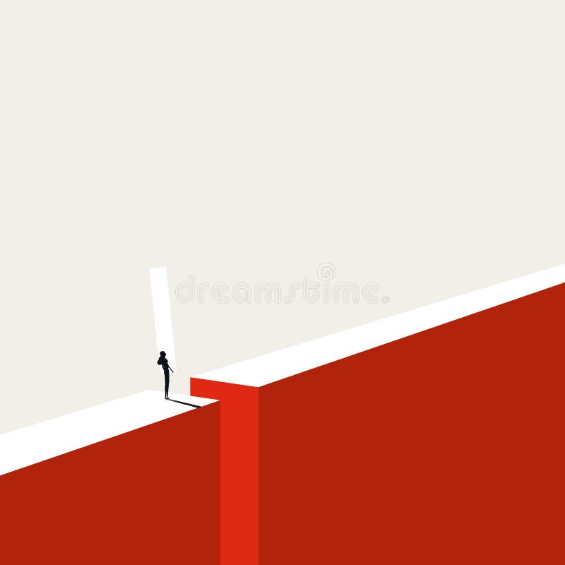 Business Challenge and Solution Vector Concept. Symbol of Success ...