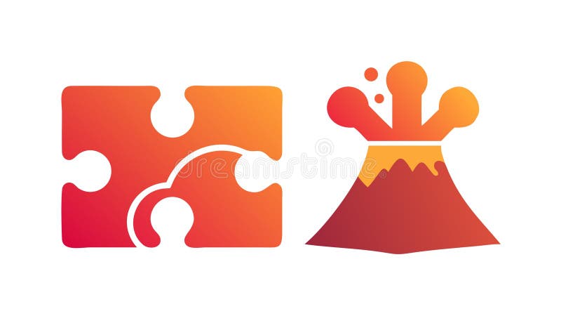 Business Challenges and Solutions Puzzle Icon Strategy Concept, Vector ...