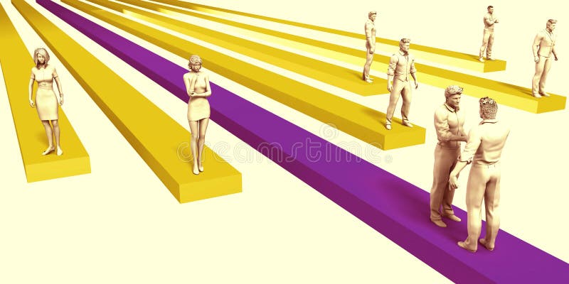 Navigating through Challenges Stock Illustration - Illustration of ...