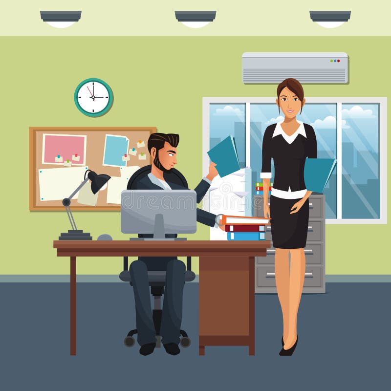 Office Handing Stock Illustrations – 221 Office Handing Stock ...